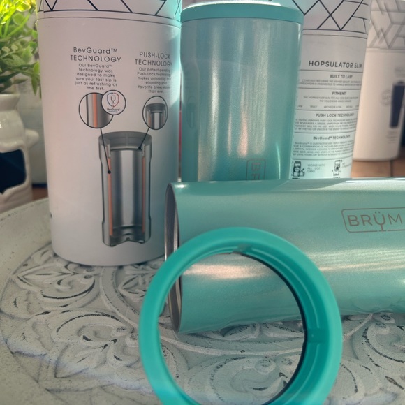 Brumate | Dining | New Brumate Hopsulator Slim Aqua Glitter | Poshmark